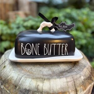 Rae Dunn | Kitchen | Ray Dunn Bone Butter Black And White Butter Dish ...